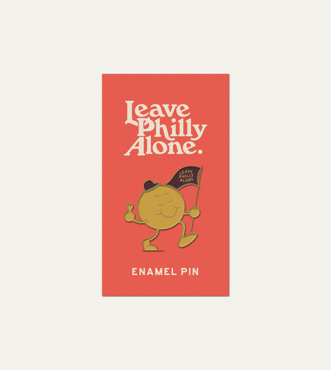 Peace Enamel Pin – Leave Philly Alone